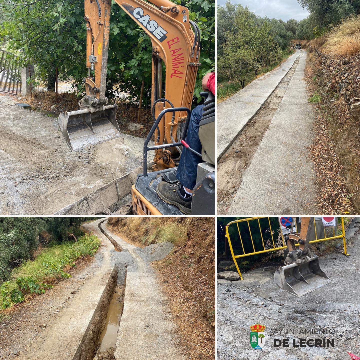 Canalización acequias Chite - Ayuntamiento de Lecrín